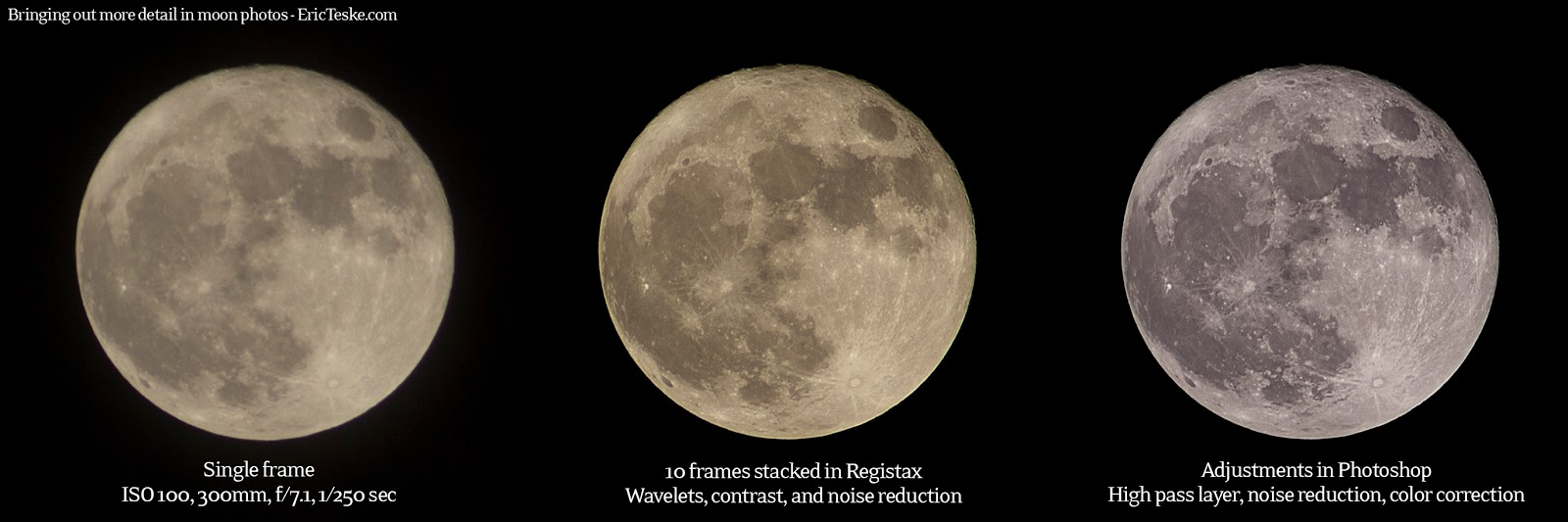 Bringing Out Detail in Moon Photos with November 2016 Supermoon ...