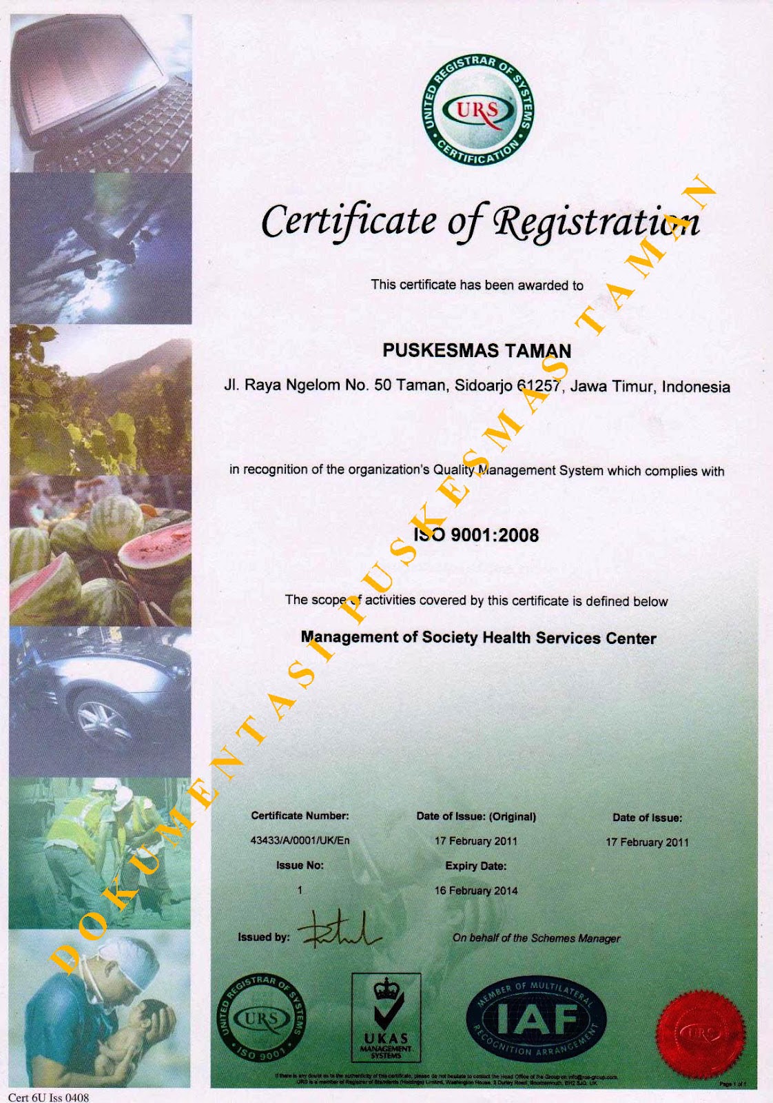 Puskesmas Taman Kabupaten Sidoarjo Iso 9001