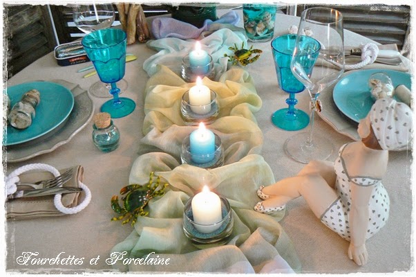 Fourchettes et Porcelaine: TABLE " BORD DE MER