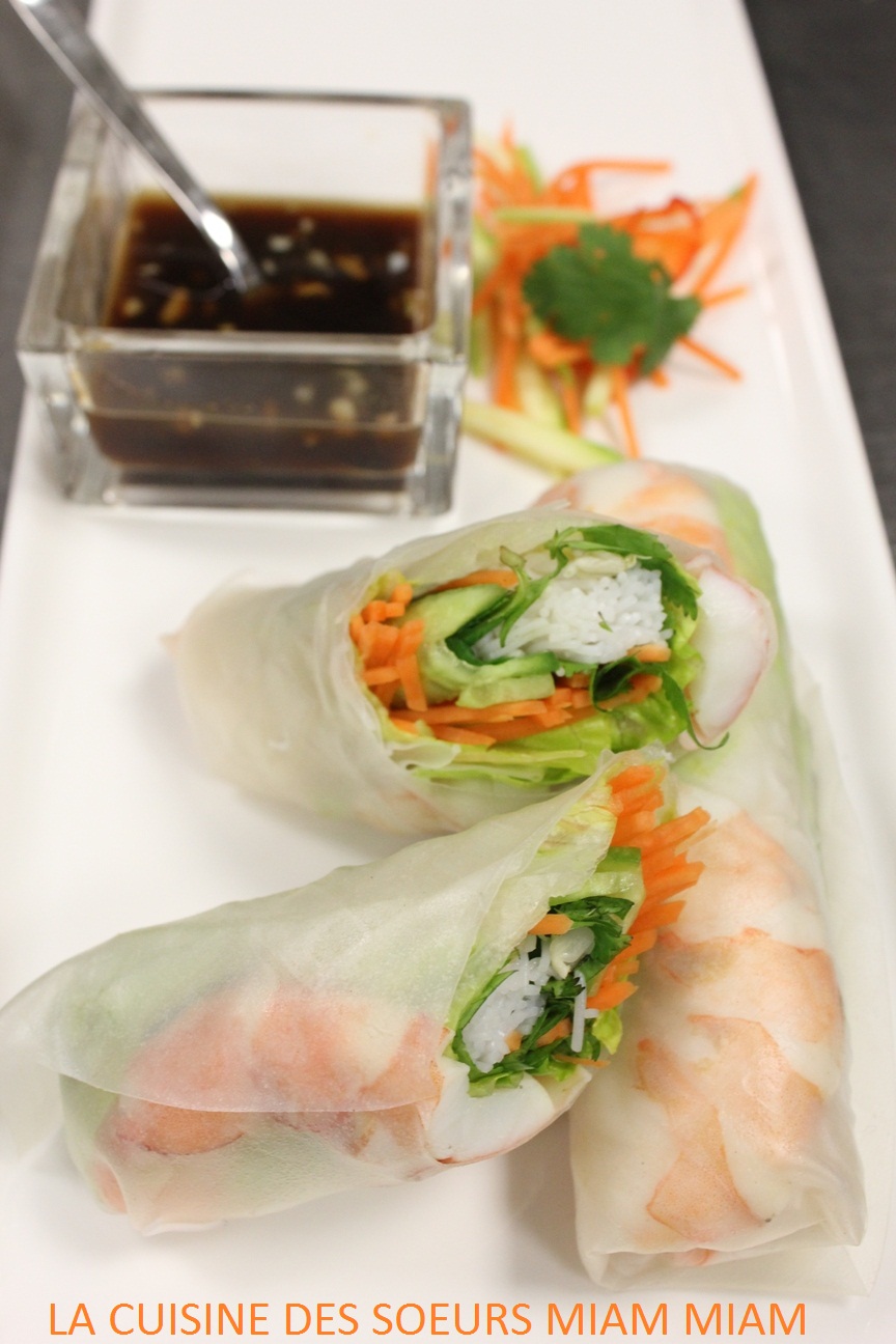 La cuisine des soeurs Miam Miam: GOI CUON - ROULEAU DE PRINTEMPS AUX ...