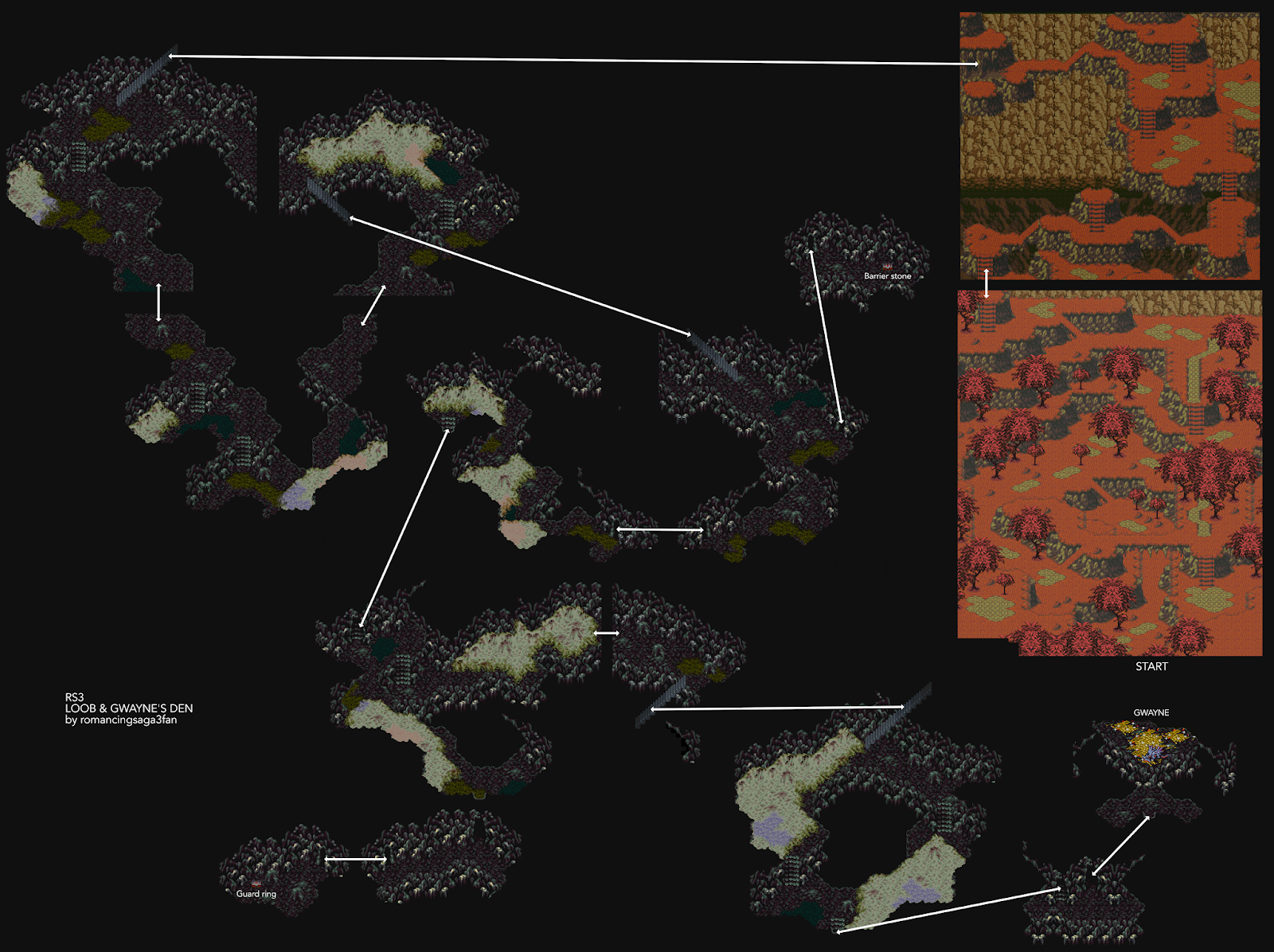 Romancing Saga 3: Maps