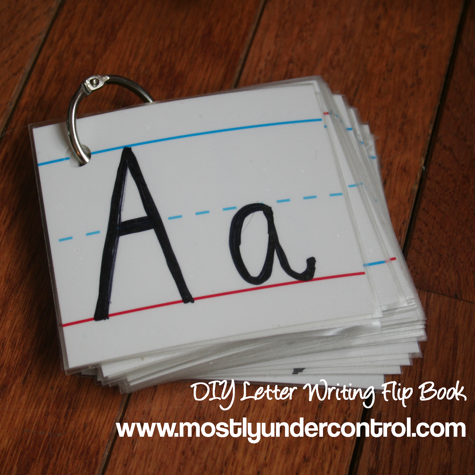 Letter Writing Flip Book - Mostly Under Control