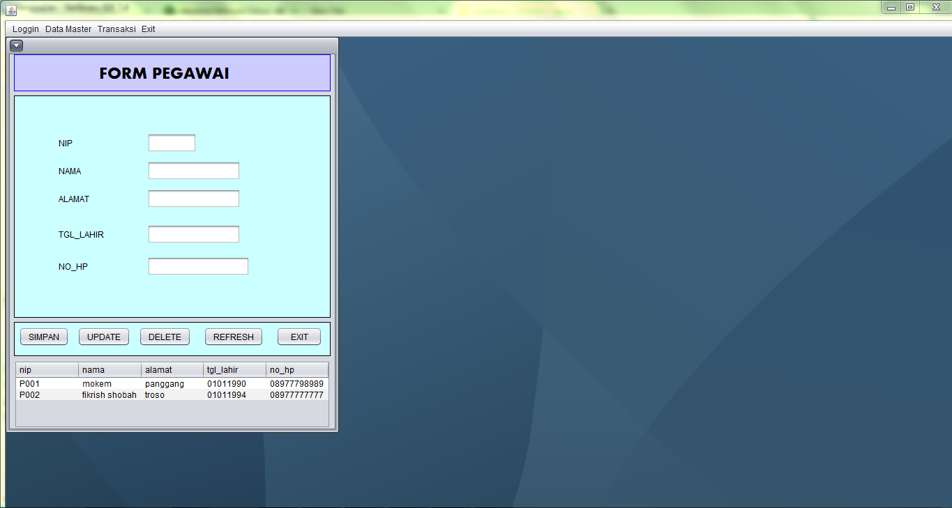 Aplikasi Penggajian Karyawan Java Netbeans - EFESCOM