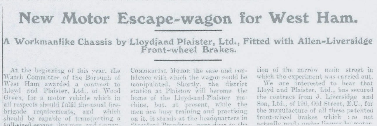 E7 Now & Then: First motor fire engine tested on Wanstead Flats