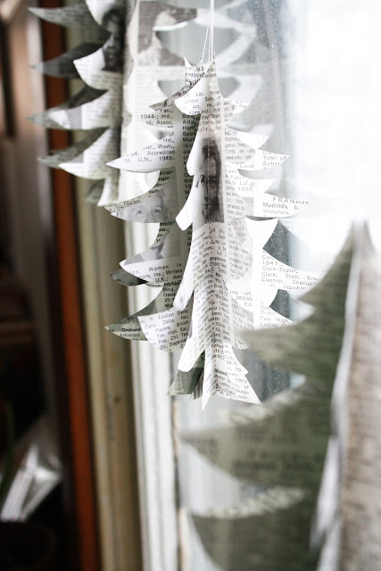 Simple Things Notebook: Making: Sewn Paper Tree Tutorial