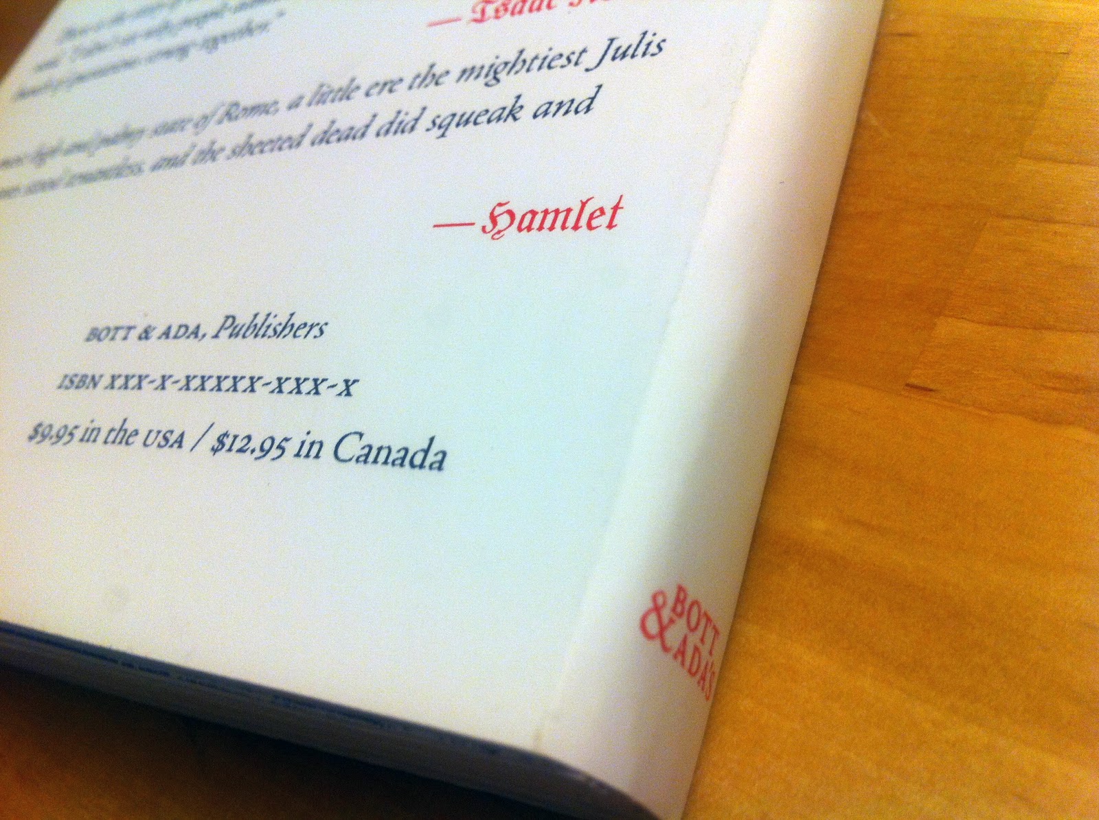 William: Hamlet Book Design: aesthetics and usability combined