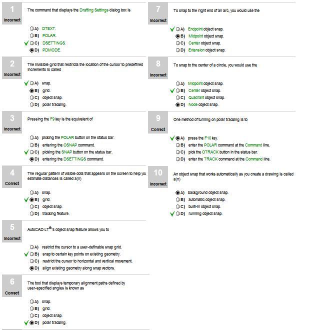 A.C Technological Design: Auto Cad Quiz