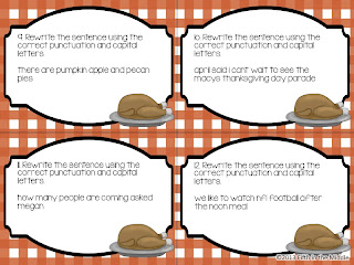 Fifth Grade Freebies: Turkey Talk ELA Center Freebie