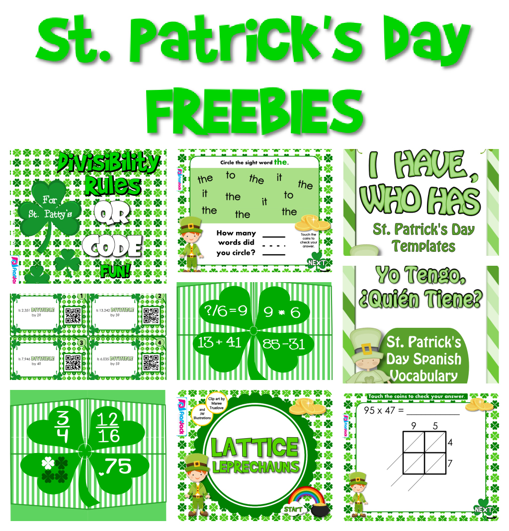 St. Patrick's Day FREEBIES! - FlapJack