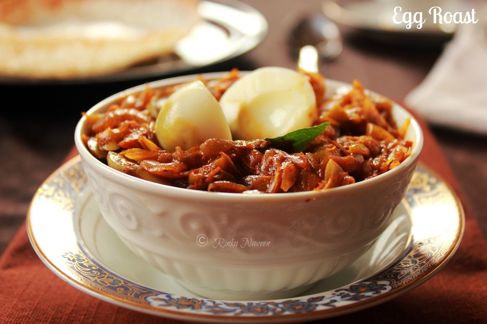 My Food Treats: Appam with Mutta Roast / Lacy Pancakes with Egg Roast