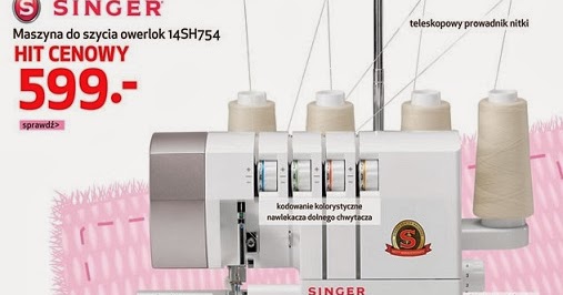 ADELA SZYJE: Szyciowo w Lidlu - owerlok Singer oraz maszyna do szycia ...