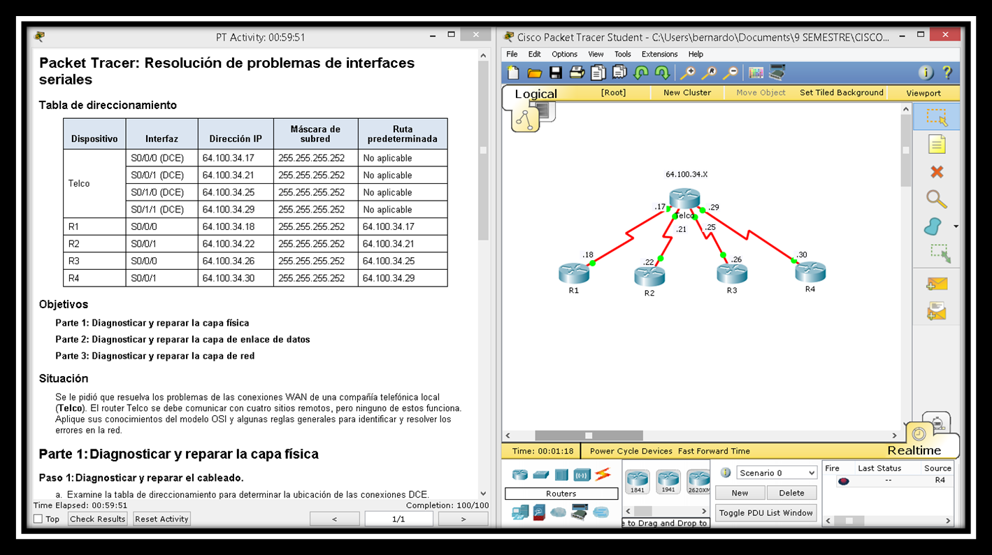 REDES WAN: RESOLUCIÓN DE PROBLEMAS DE UNA INTERFAZ SERIAL