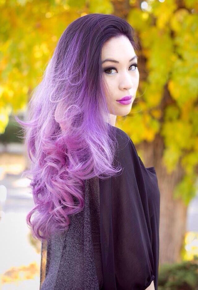 Color de cabello morado -"purple hair" Tendencias 2016