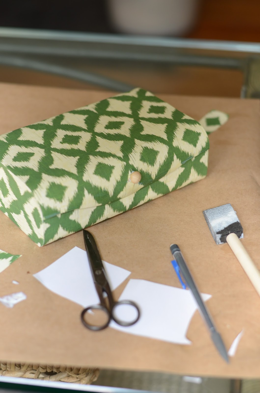 IRON & TWINE: How To Decoupage A Wooden Box