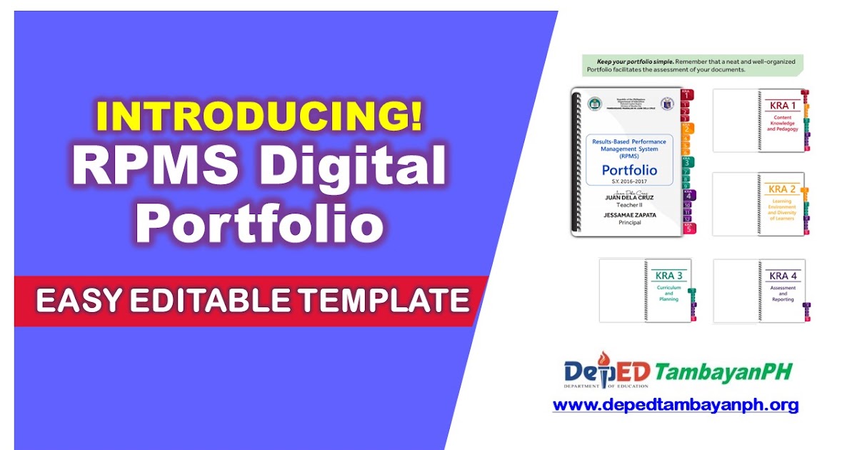 RPMS Digital Portfolio Template