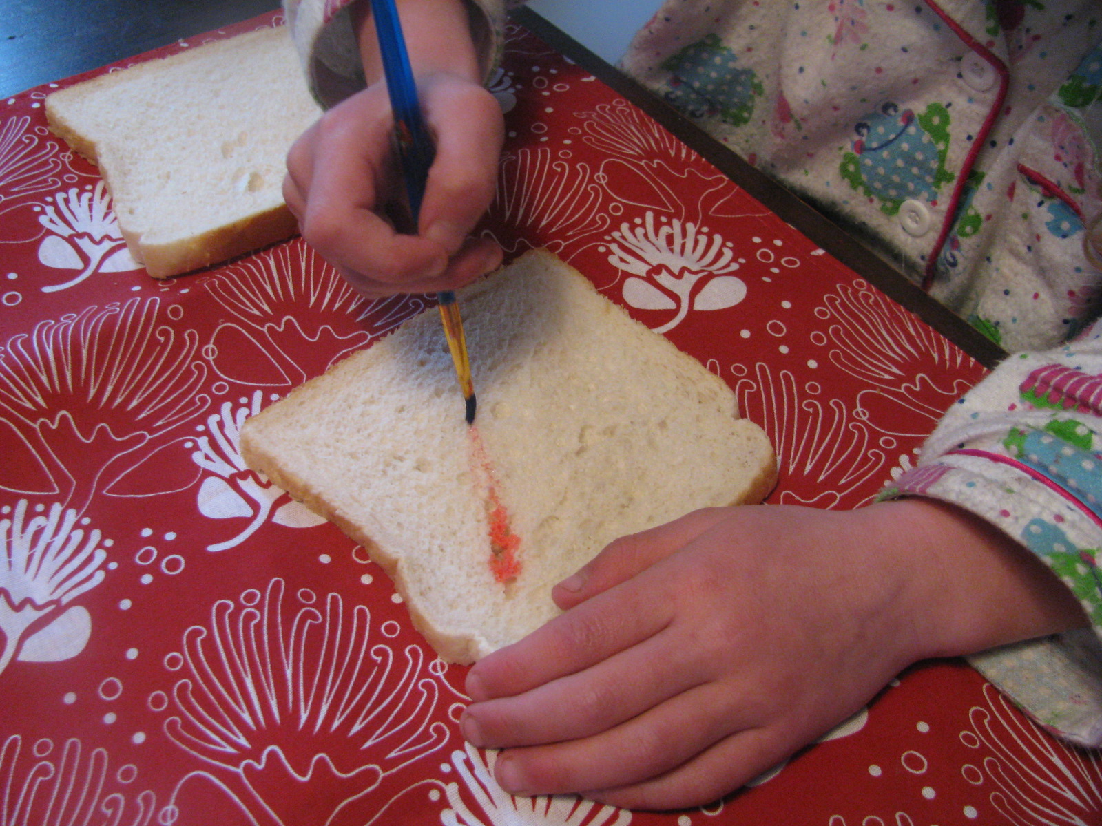 whimsy: painted bread