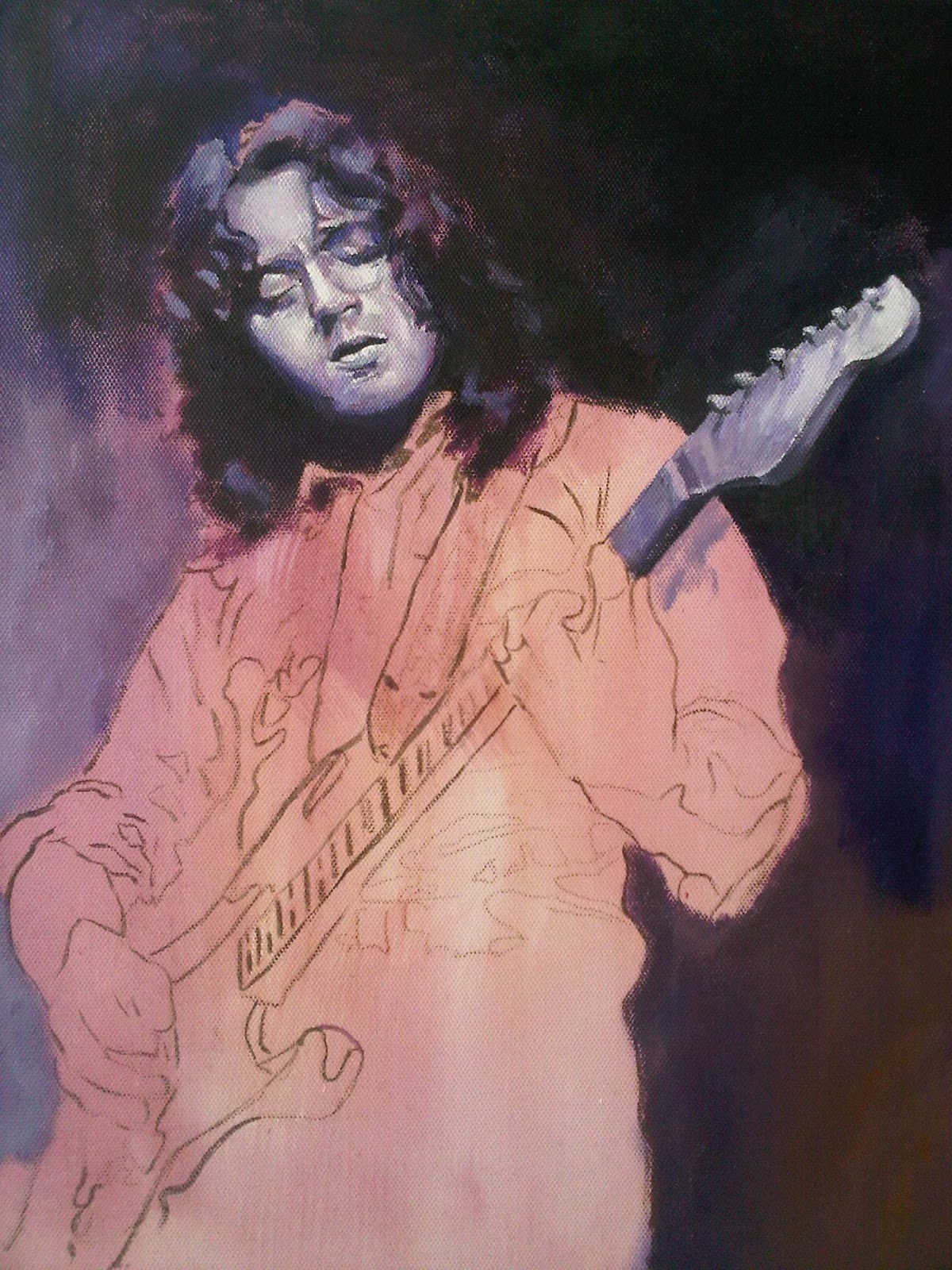 Art blog: Rory Gallagher WIP