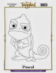 Tangled Coloring Pages Pascal - Rapunzel