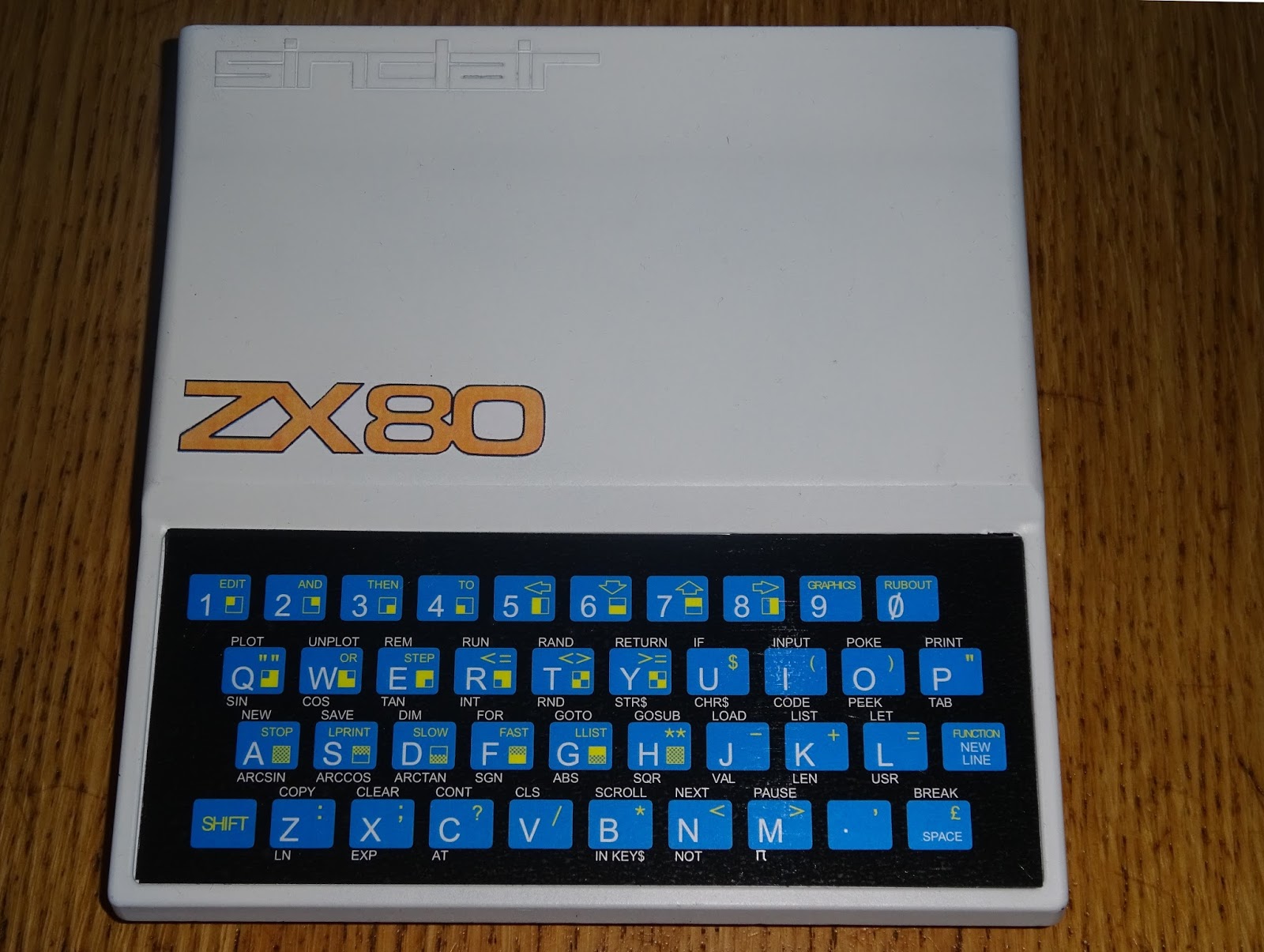 Tynemouth Software: ZX80 Keyboard Overlays