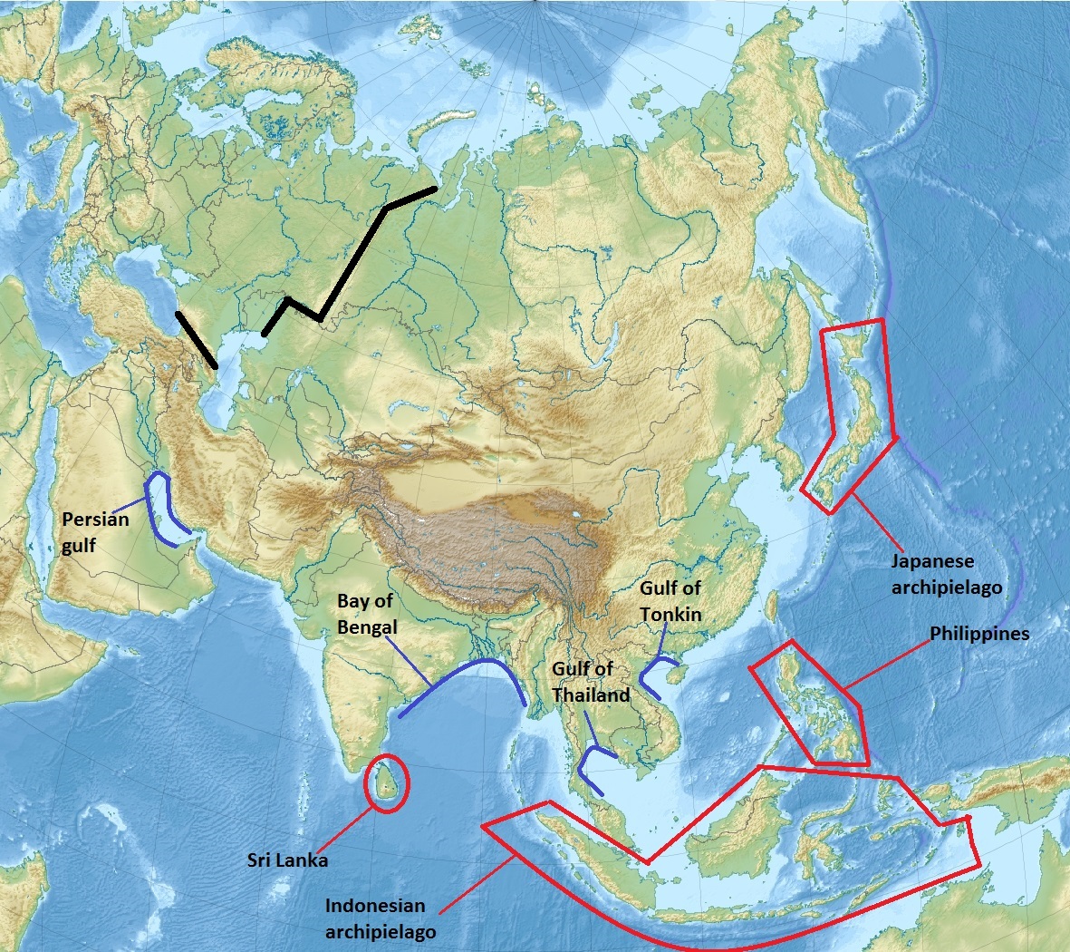 Blog de sociales Abraham Jesús Fernández: PHYSICAL MAP OF THE ...