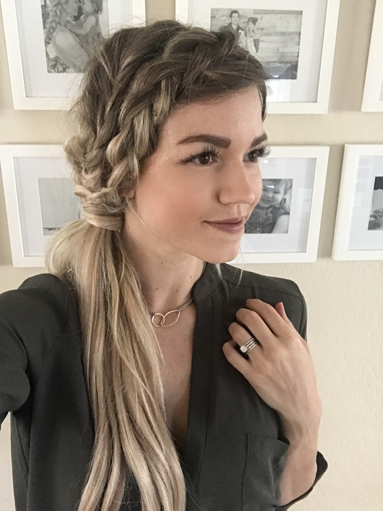 Side Braid Updo Tutorial
