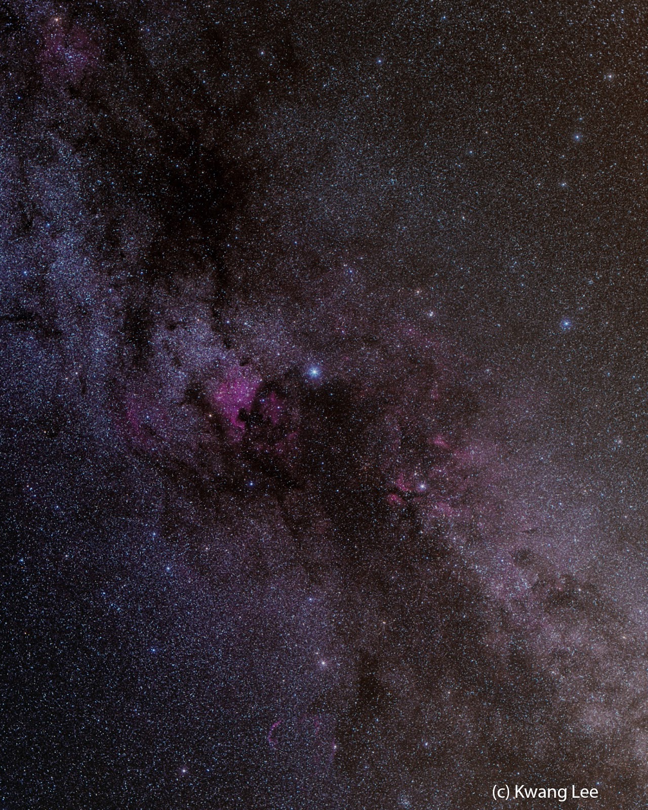 Kwang's Astronomical Corner: Wide-field area around Deneb