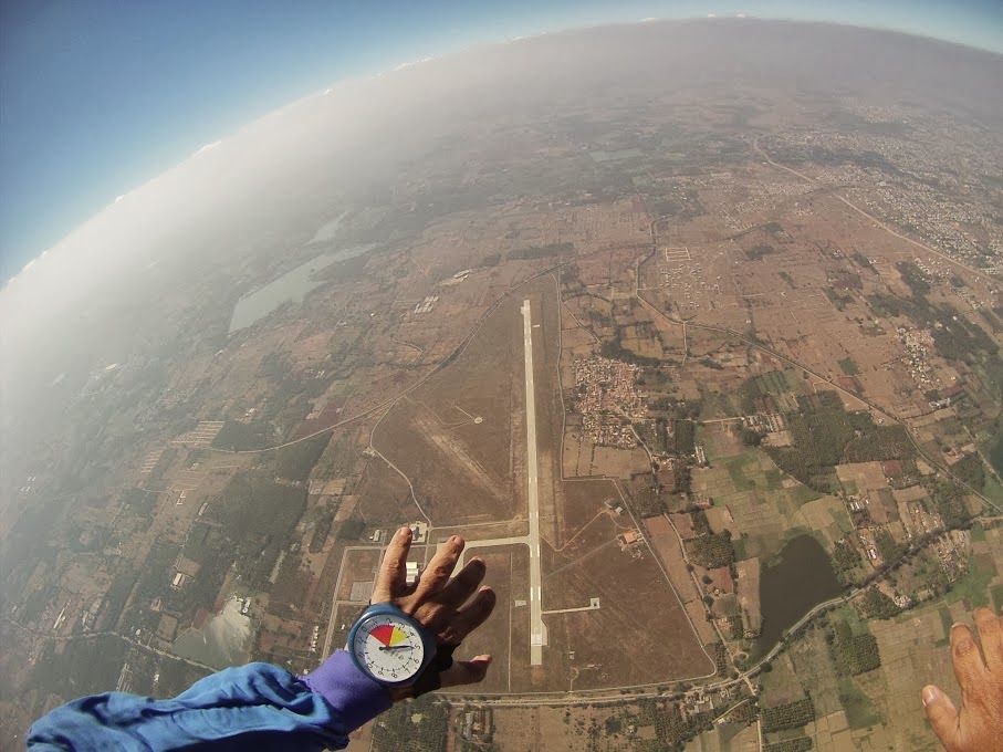 My Skydiving experience and photos at Mysore, India - eNidhi India ...