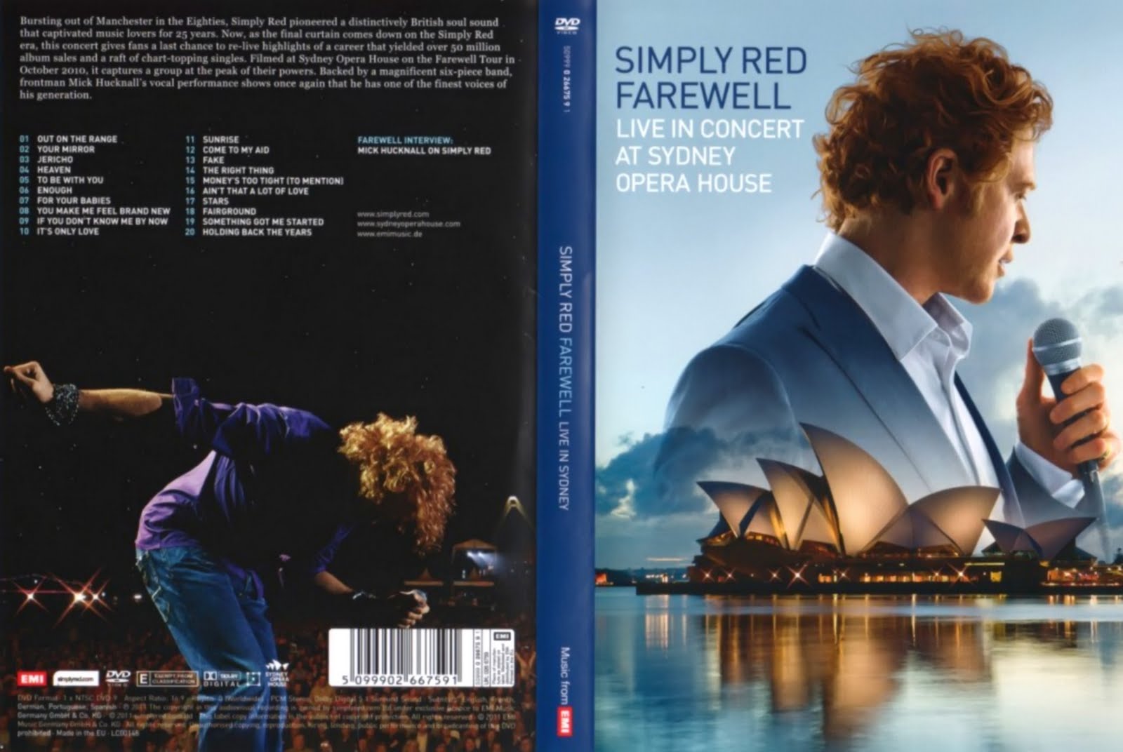 Simply Red - Farewell Live In Concert At Sydney Opera House | Covers ...