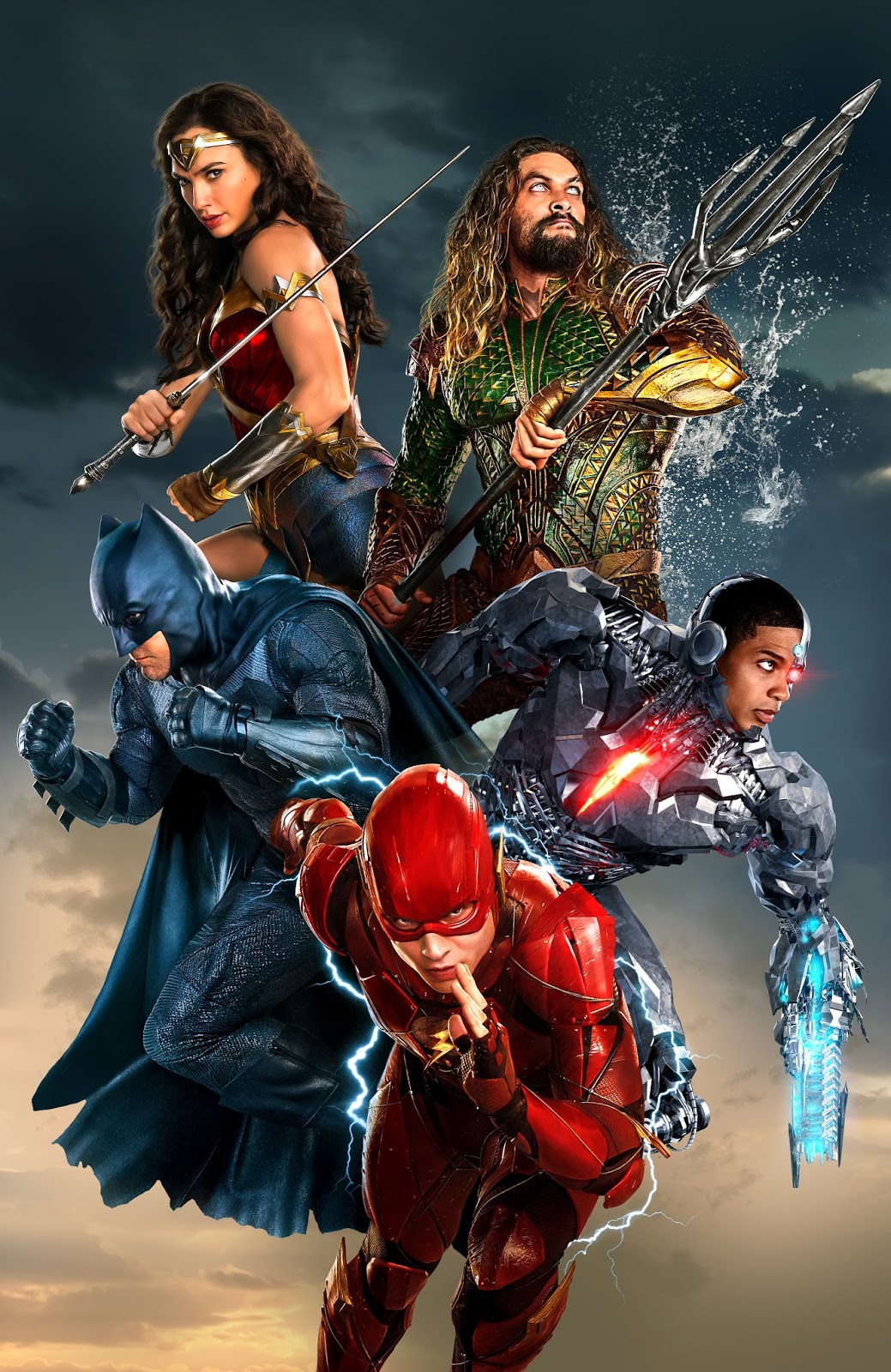 JUSTICE LEAGUE - 5 Textless Posters 5 - Textless