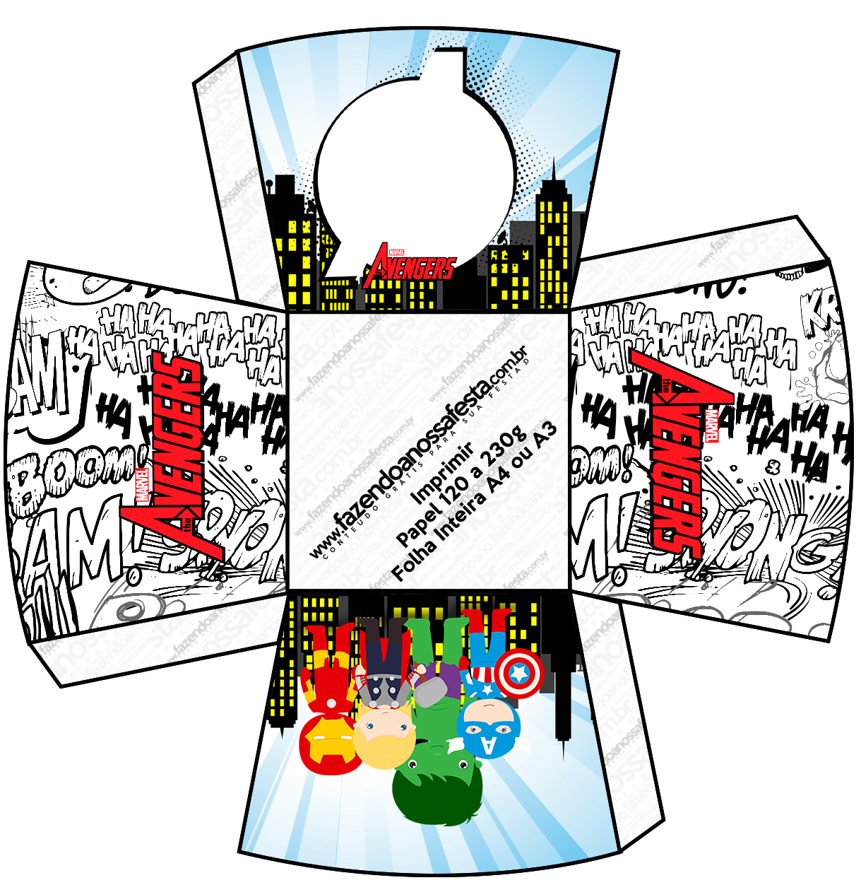 Avengers Chibi Style: Free Printable Boxes. - Oh My Fiesta! for Geeks