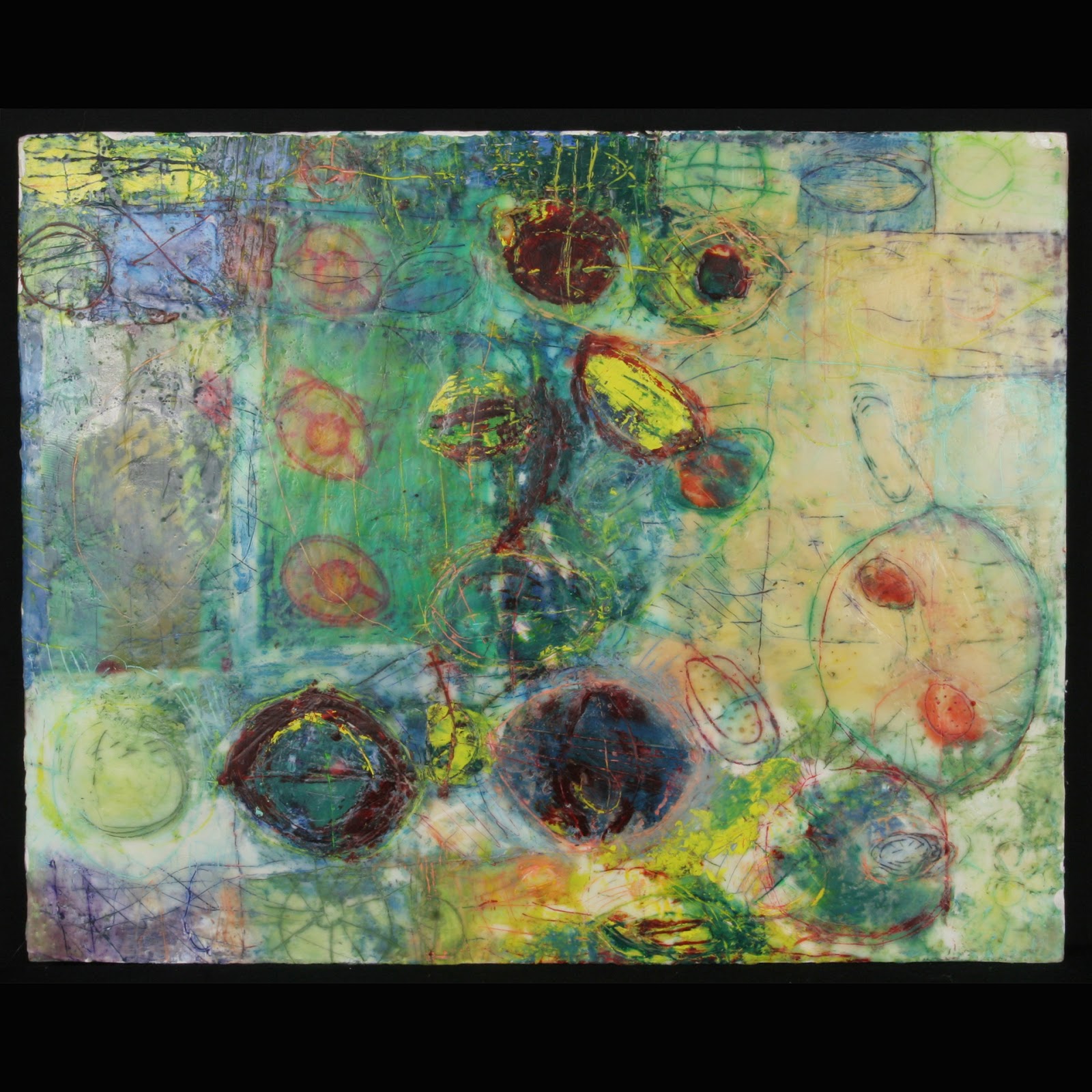 Art With a Needle: Fiber art and encaustic 2 -- Shelley Baird