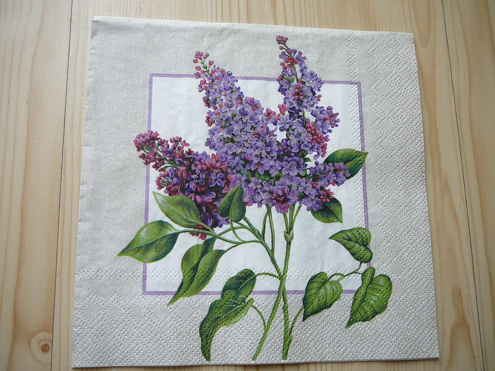 Andi szalvétái: VIRÁG / Orgona / LILAC