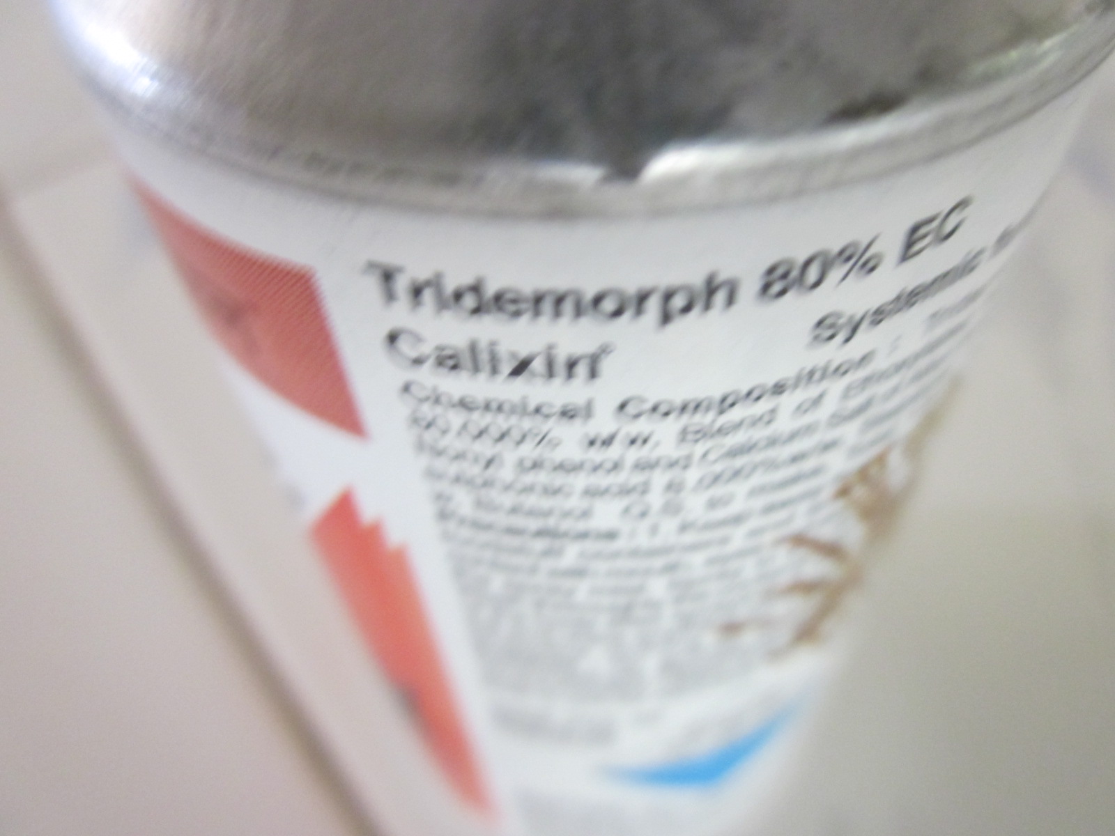 SCIENCE AND AGRICULTURE: TRIDEMORPH 80% EC(CALIXIN)