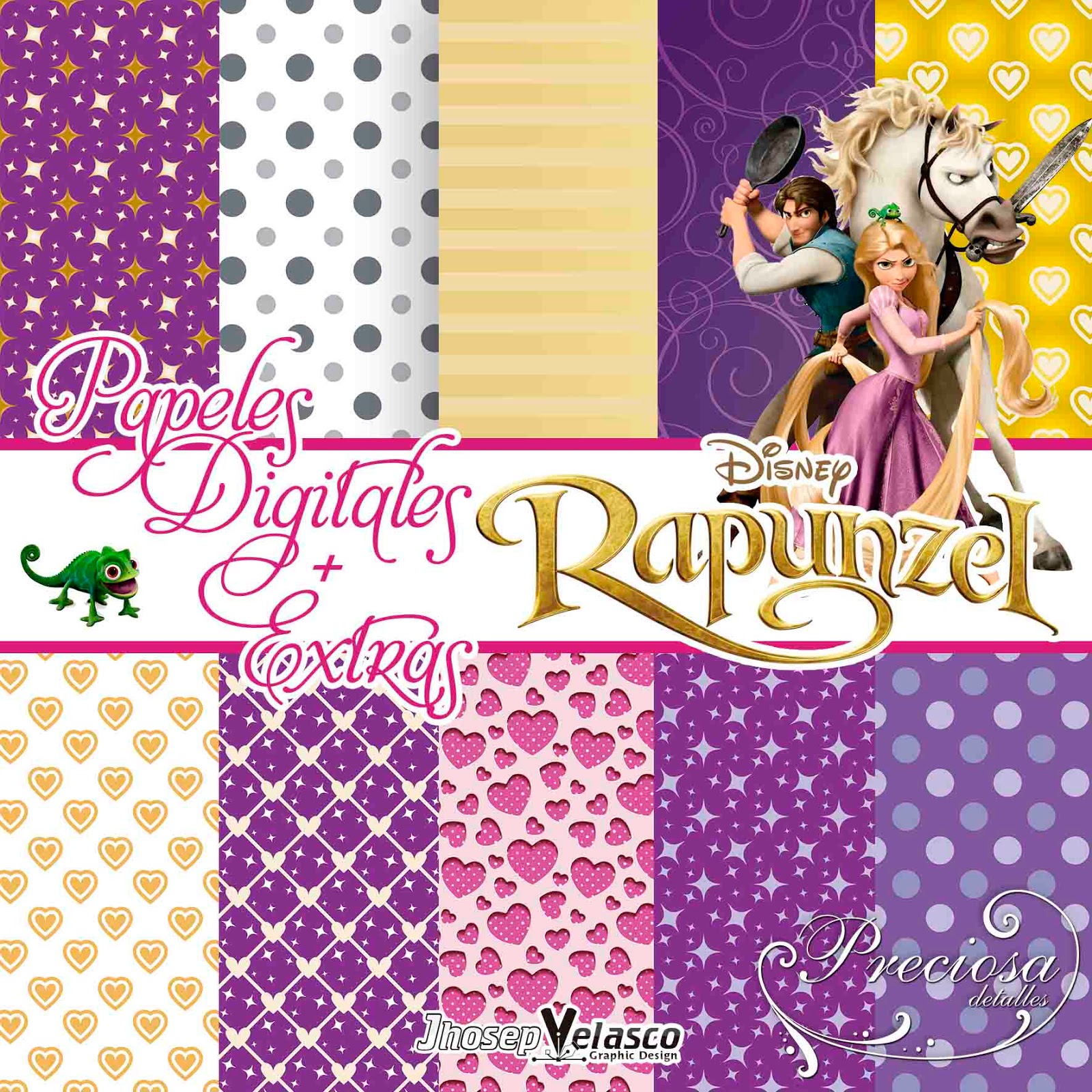 Papel digital Rapunzel