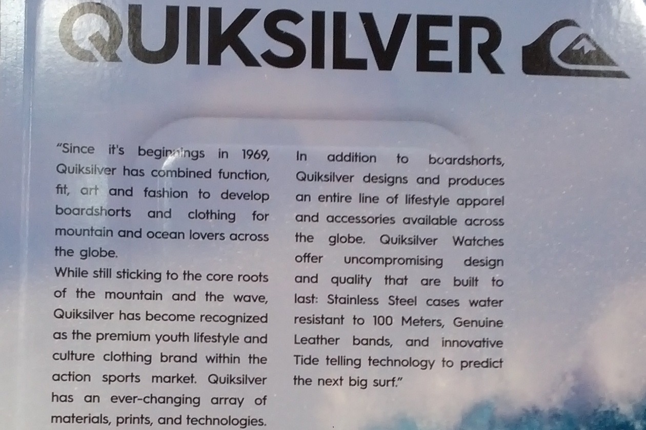 Quiksilver The Fifty50 Men's Watch | Costco Weekender