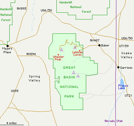 Map of Great Basin Pictures | Map of Las Vegas City Pictures