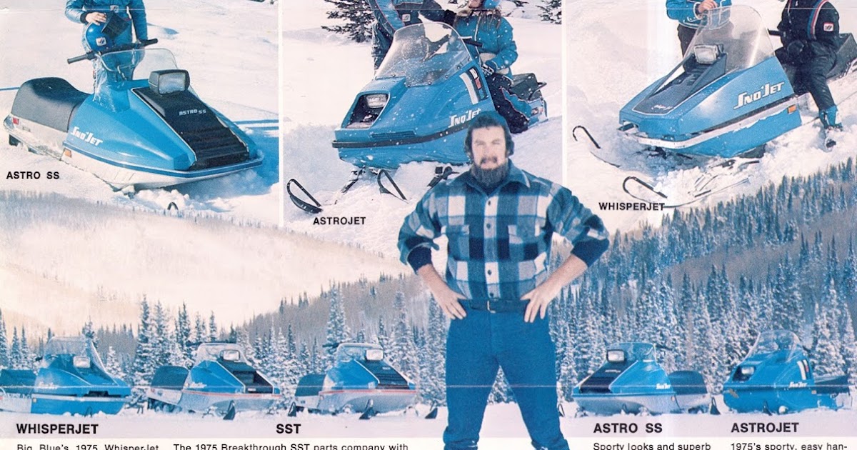 CLASSIC SNOWMOBILES OF THE PAST: 1975 SNO-JET SNOWMOBILE MODELS