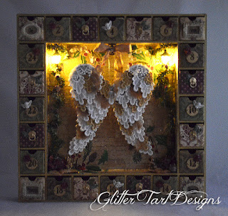 Glitter Tart Designs: Angel Wing Advent Calendar Shadowbox ~ Multiple ...
