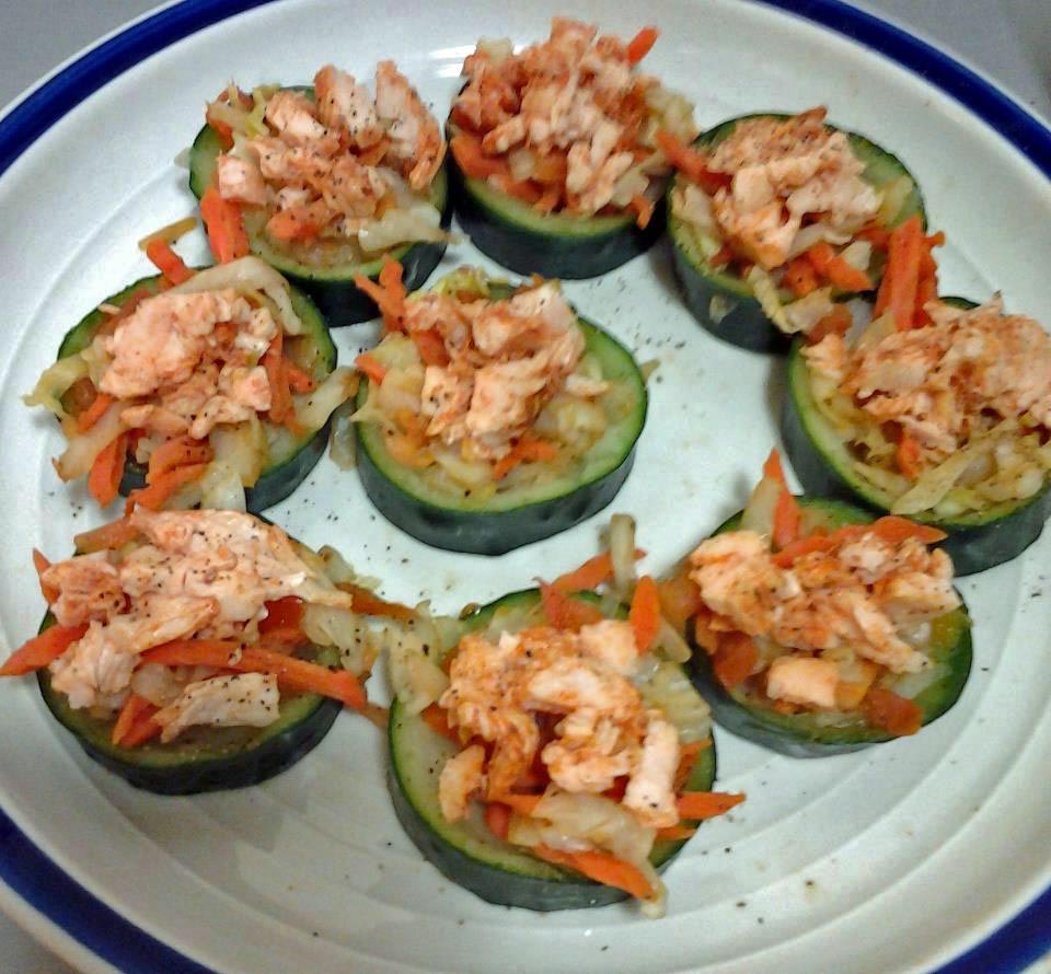 17 Day Diet Gal: Stuffed Cucumber Bites (C1)