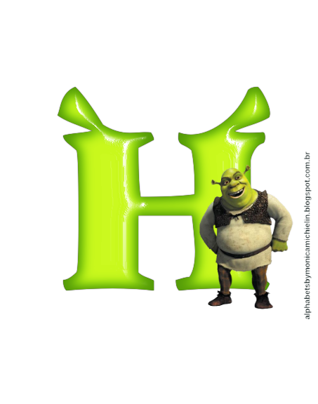 M. Michielin Alphabets: ALFABETO #SHREK (SHREK ALPHABETO PNG )