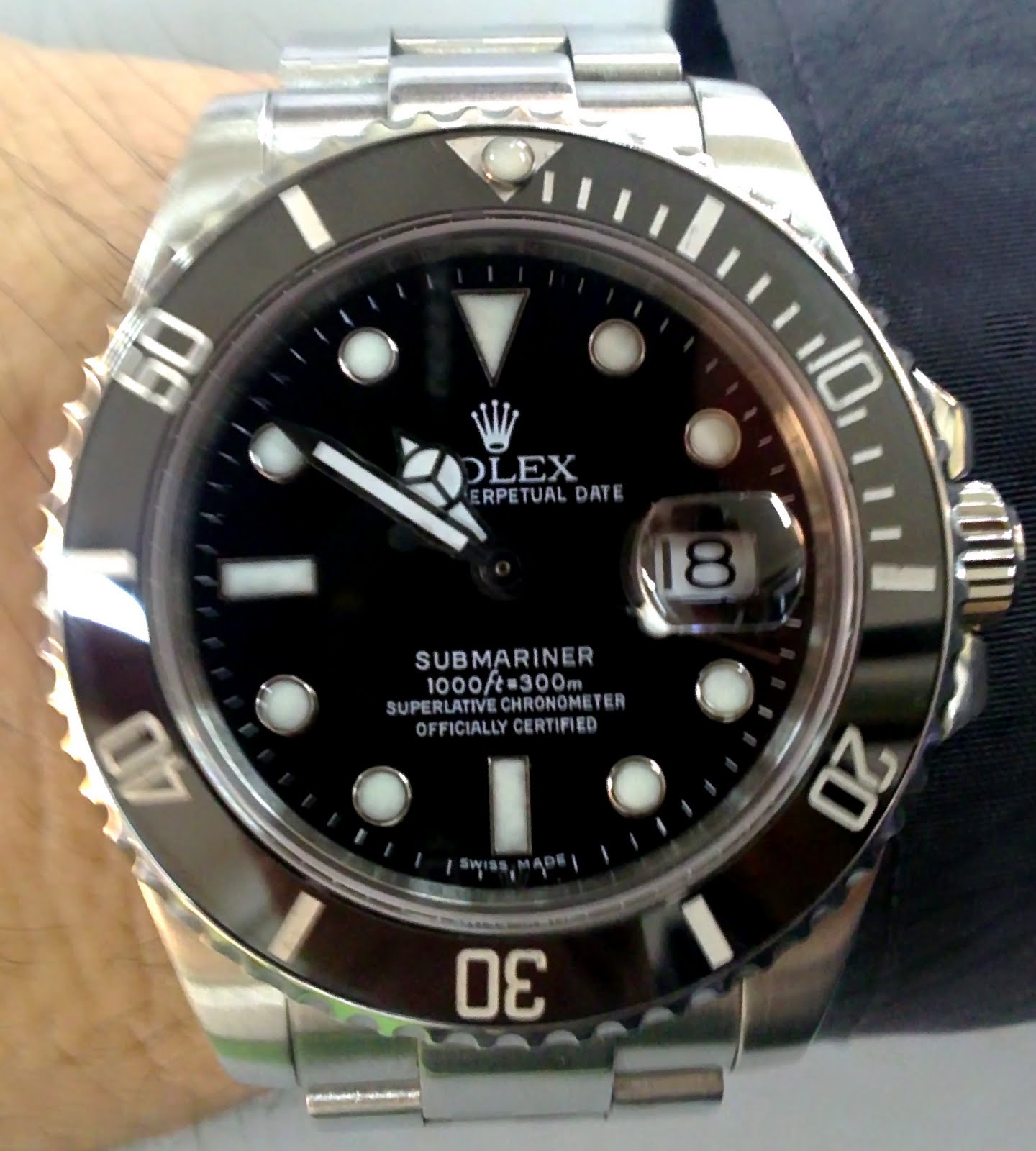 koleksijampecks: Jam Rolex Submariner 3135 Watch