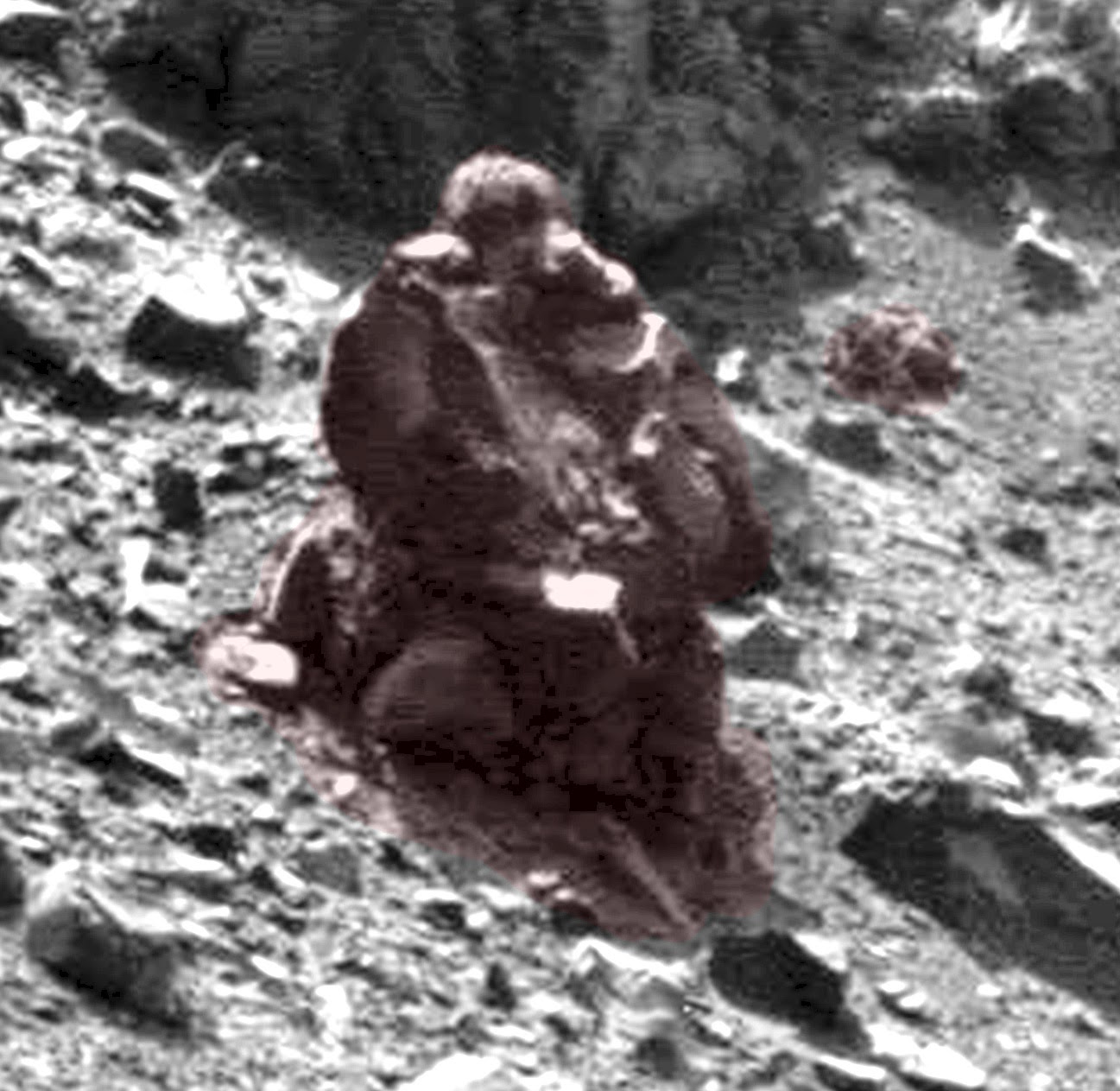 UFO mania: Perfectly Square Box Next To Statue Looking Anomaly On Mars