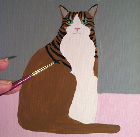 Deborah's Creative Corner: Custom Cat Paintings