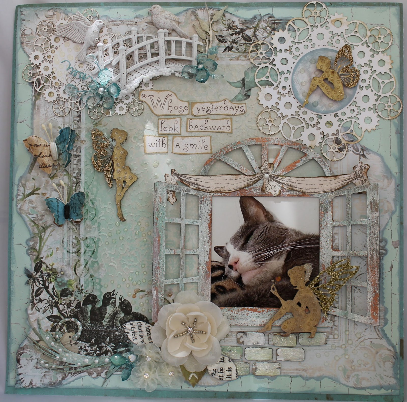 Ginas Designs: Garden Fairy Layout by Nancy