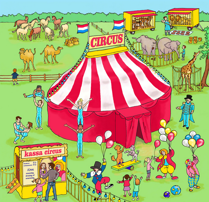 Juf Laurien in de klas : thema circus