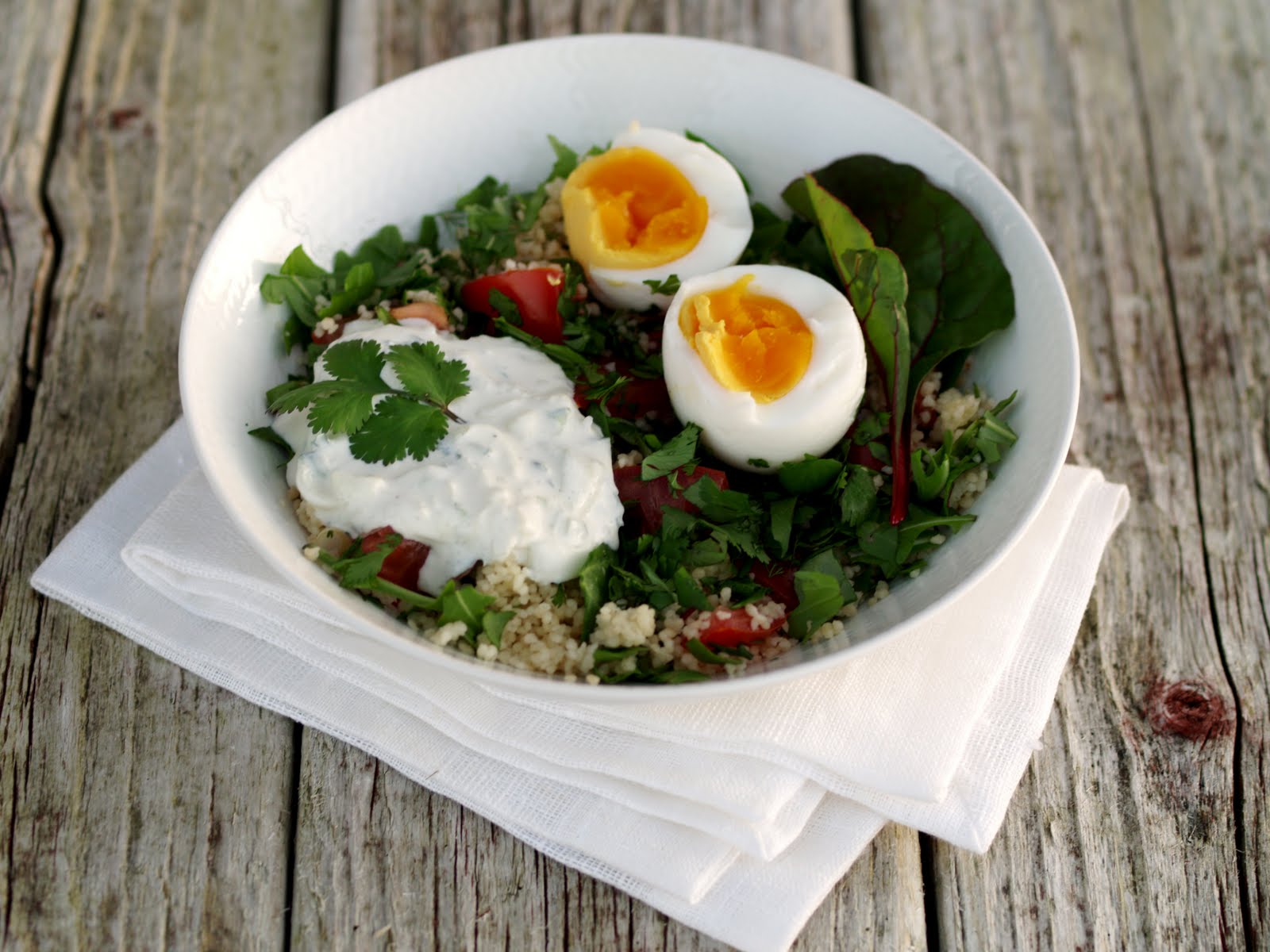 [kjøkkentjeneste]: Salat til lunsj eller som tilbehør til grillmat