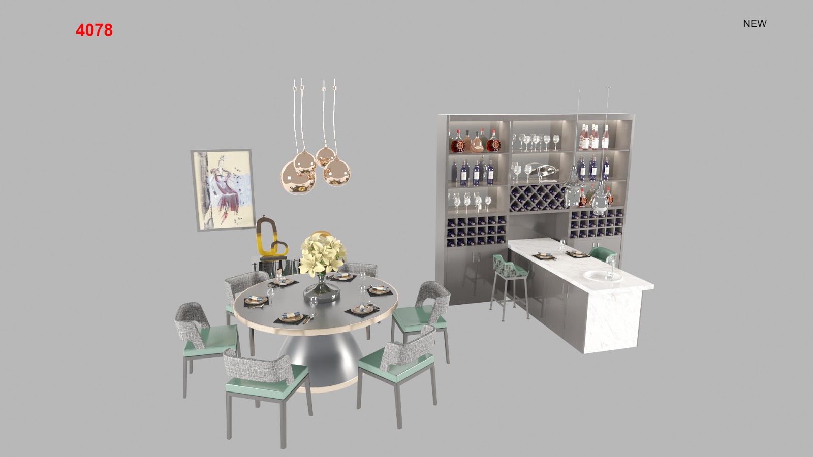 templates 3D: Kitchen & Dining
