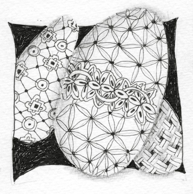 An Artist Labyrinth: Ginny Stiles CZT: Easter Egg Zentangles AND Yupo
