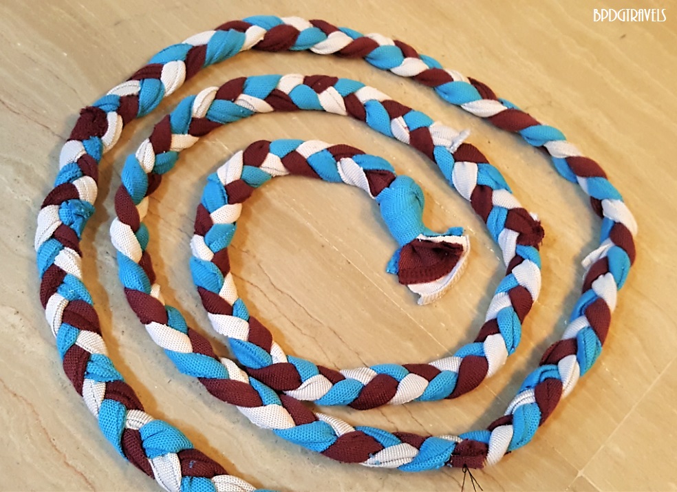 Recycled Craft - DIY Braided Rug from Old Fabric | BPDGTravels ...