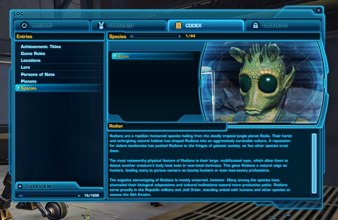 Jedi Lore Keeper: Rodian